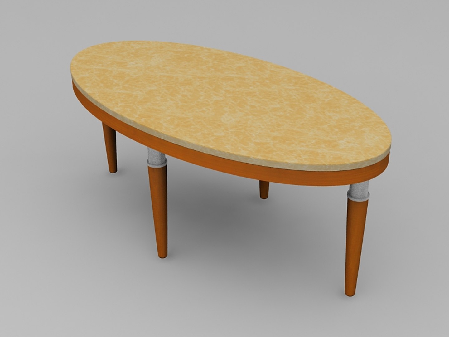 oval table 3d model