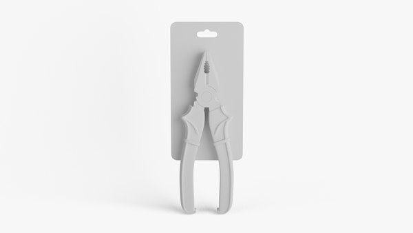Purple pliers packaging 3D model - TurboSquid 1668190