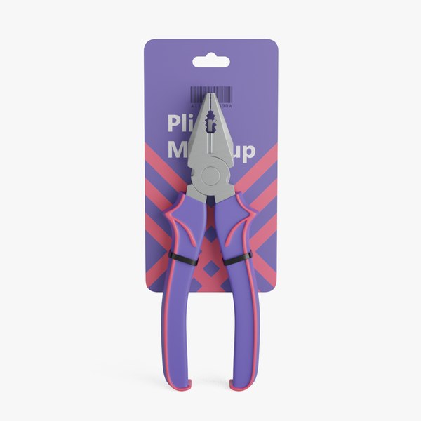Purple pliers packaging 3D model - TurboSquid 1668190
