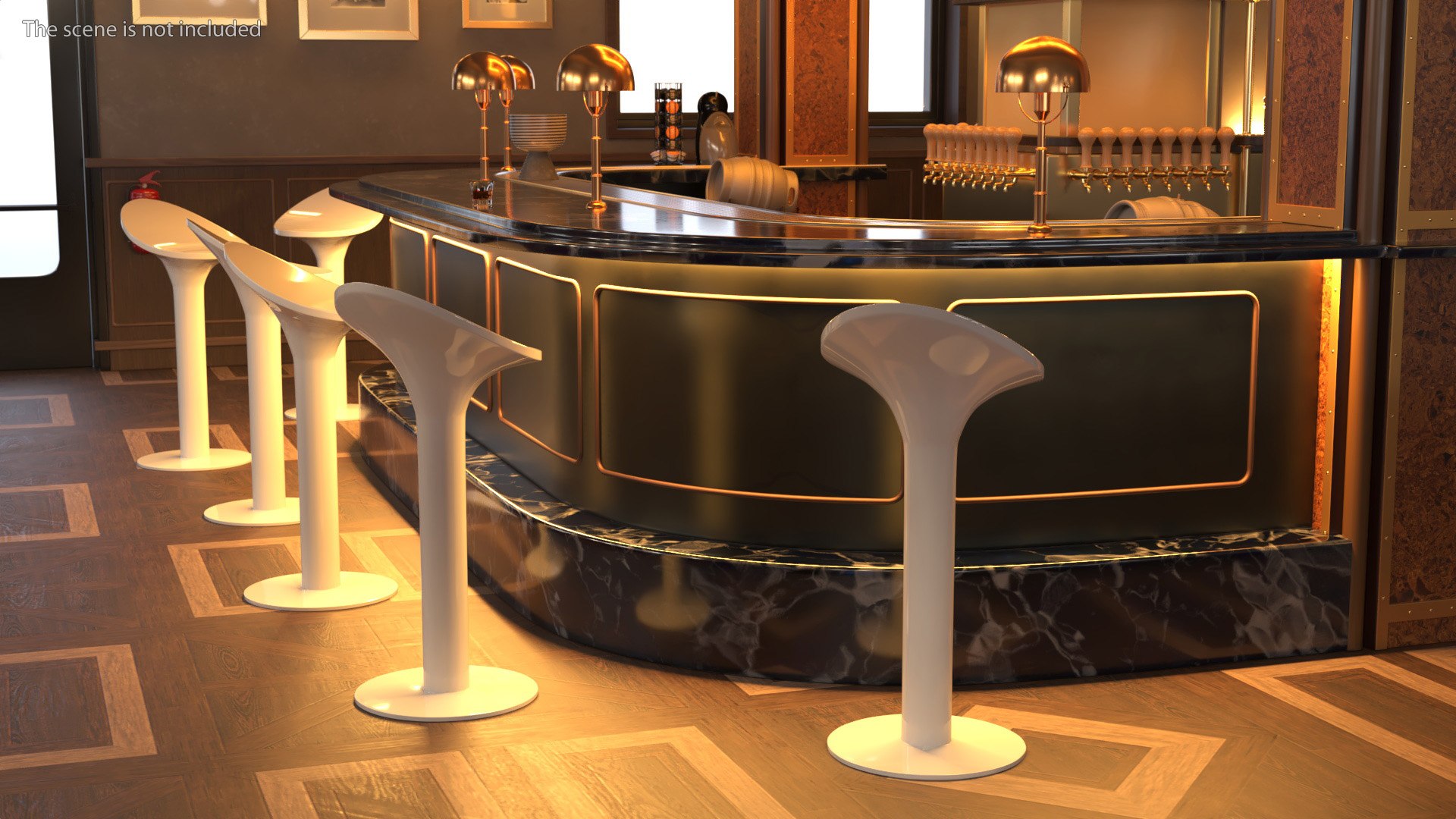 3D Model Futuristic Bar Stool - TurboSquid 2315634