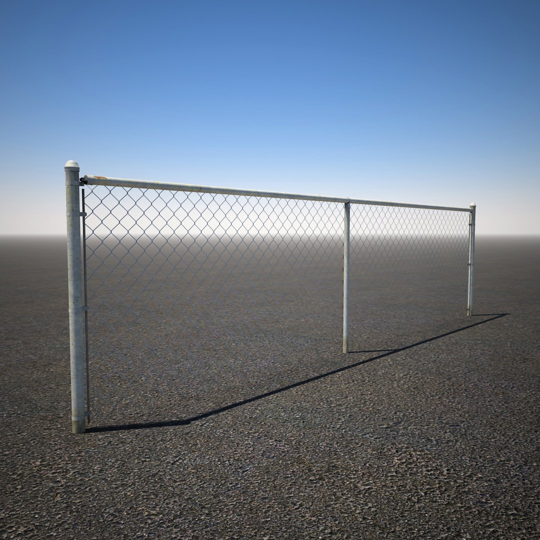 Chain Link Fence 3d Model