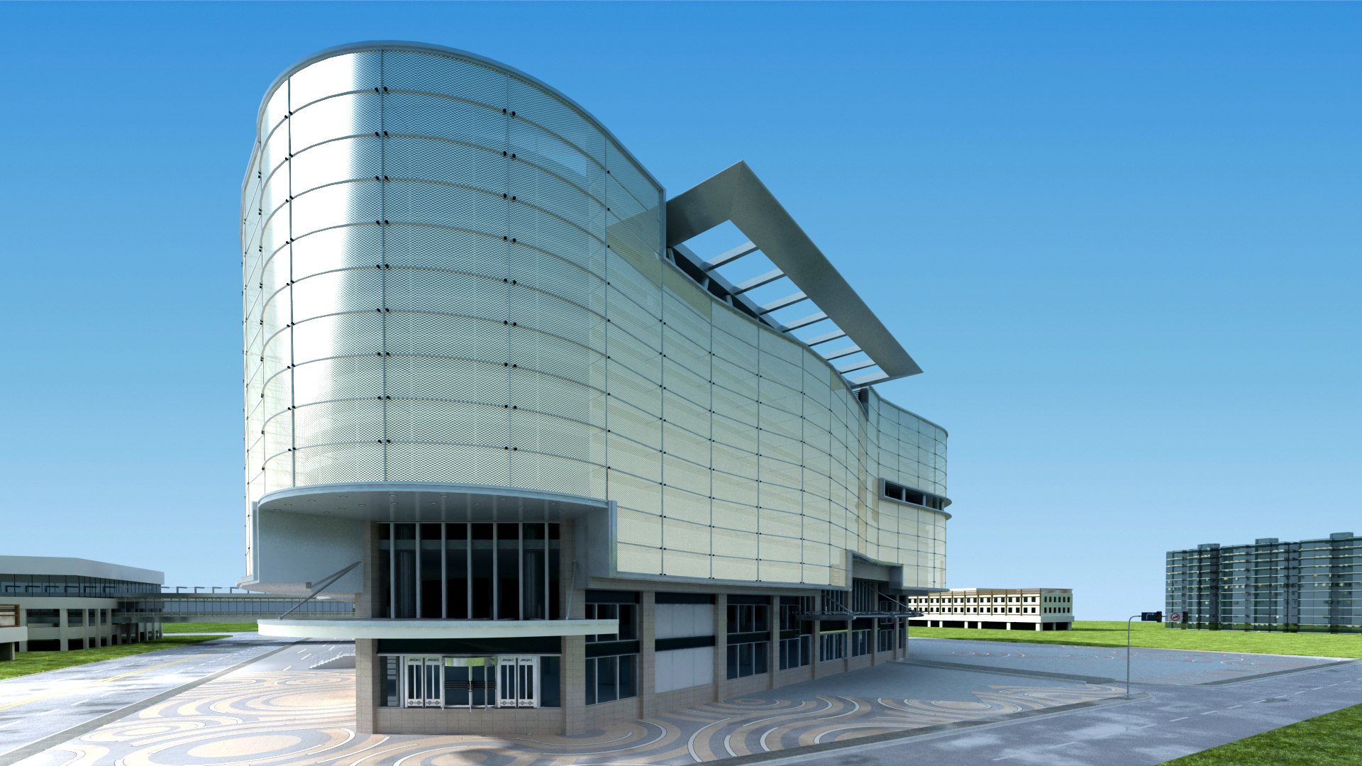 3D Modern Building 43 Model - TurboSquid 1809880