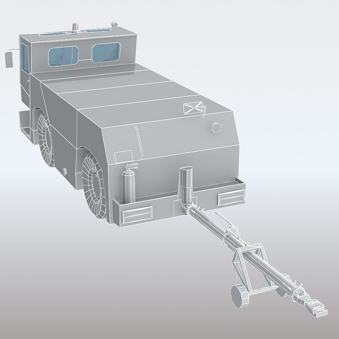 3d Push-back Aircraft Tractors Towbar