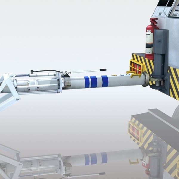 3d push-back aircraft tractors towbar