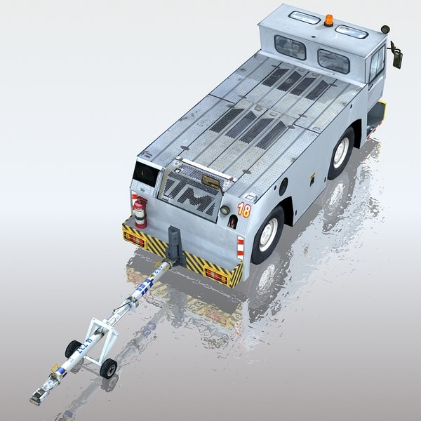 3d push-back aircraft tractors towbar