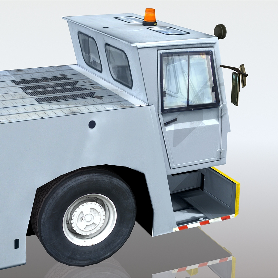 3d push-back aircraft tractors towbar