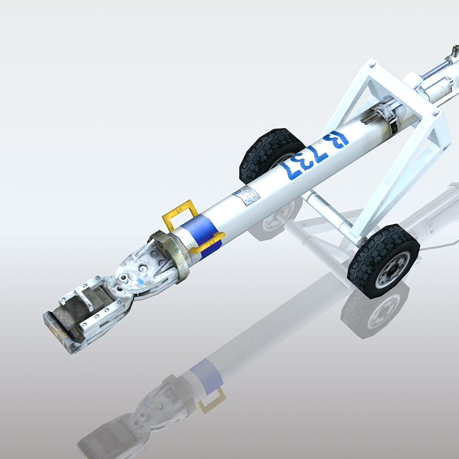 3d push-back aircraft tractors towbar