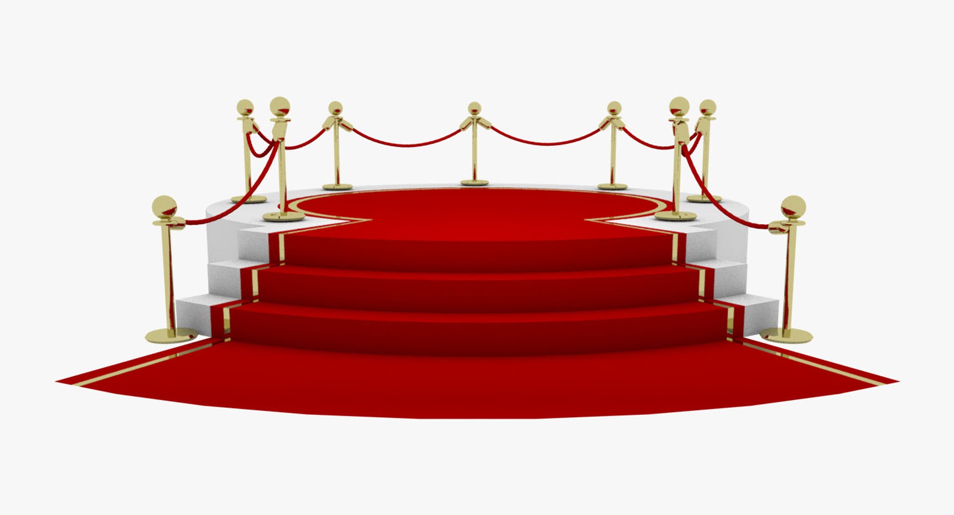 3D Award Stand Red Carpet Model - TurboSquid 1499050