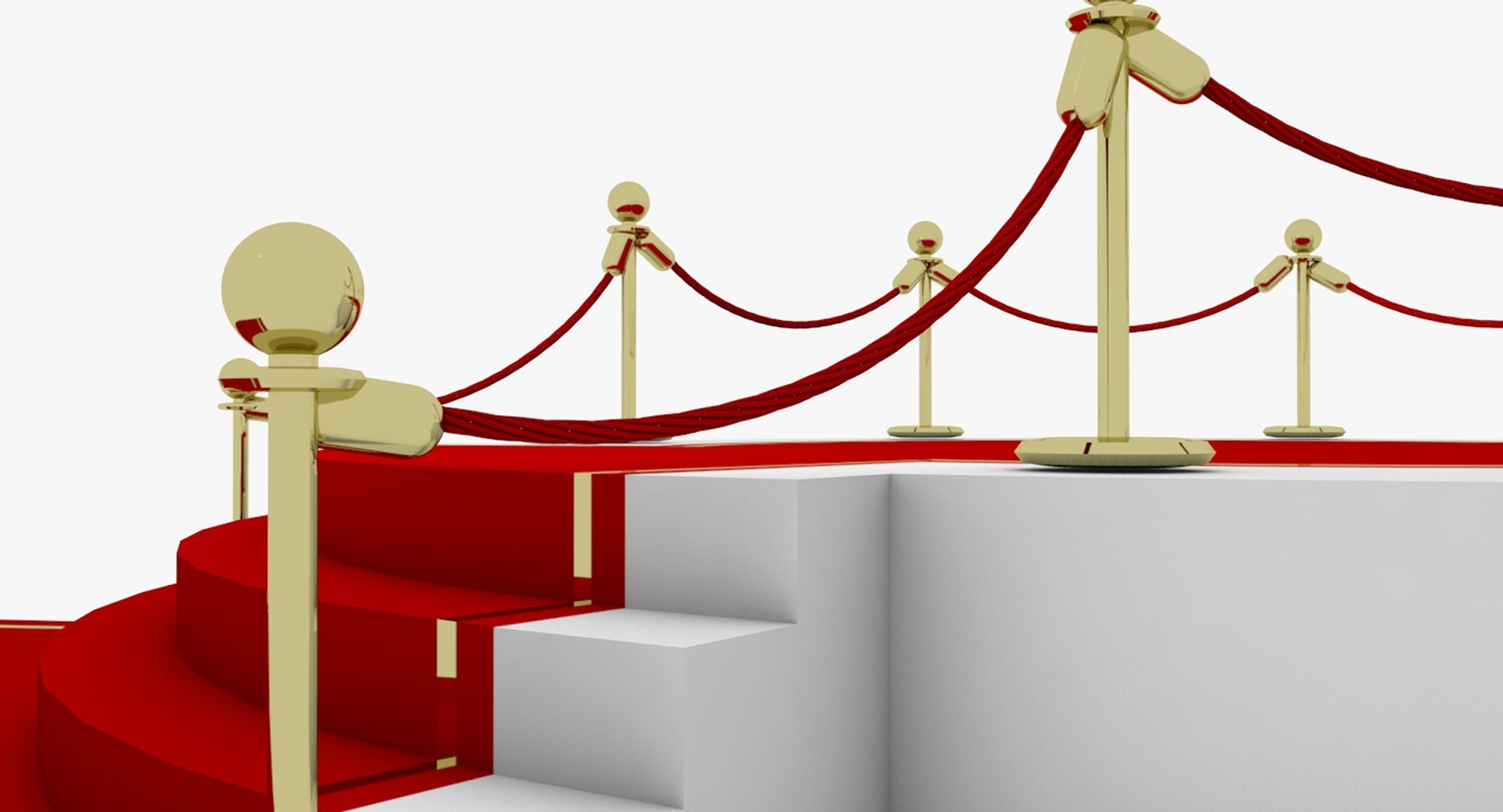 3D Award Stand Red Carpet Model - TurboSquid 1499050