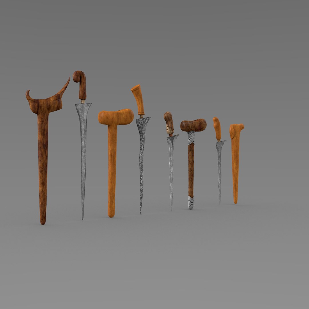 Keris Traditional Spiritual Dagger 3D Model - TurboSquid 2416484
