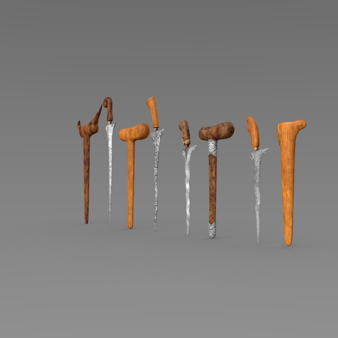 Keris Traditional Spiritual Dagger 3D Model - TurboSquid 2416484