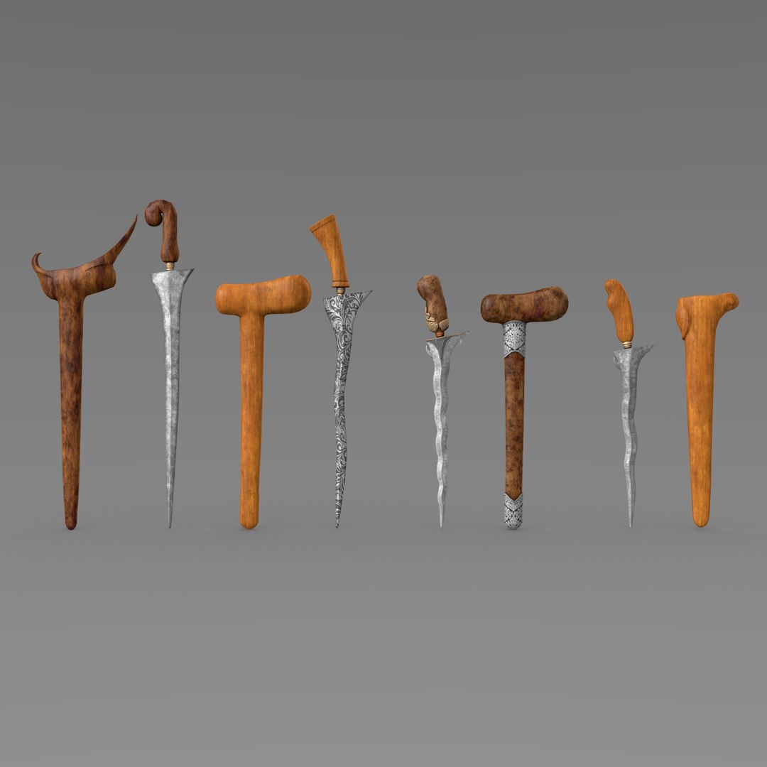 Keris Traditional Spiritual Dagger 3D Model - TurboSquid 2416484