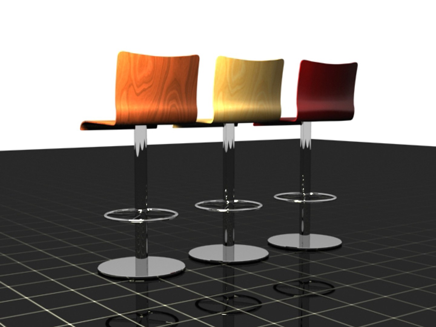 3ds Modern Kitchen Stools
