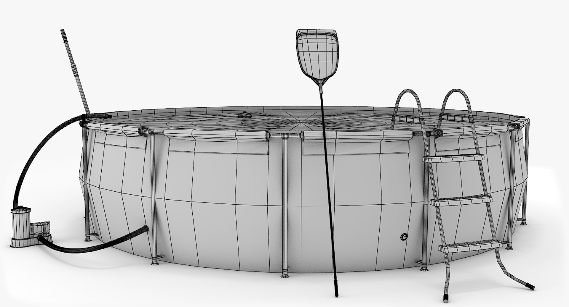 Frame Pool 3D Model - TurboSquid 1282664