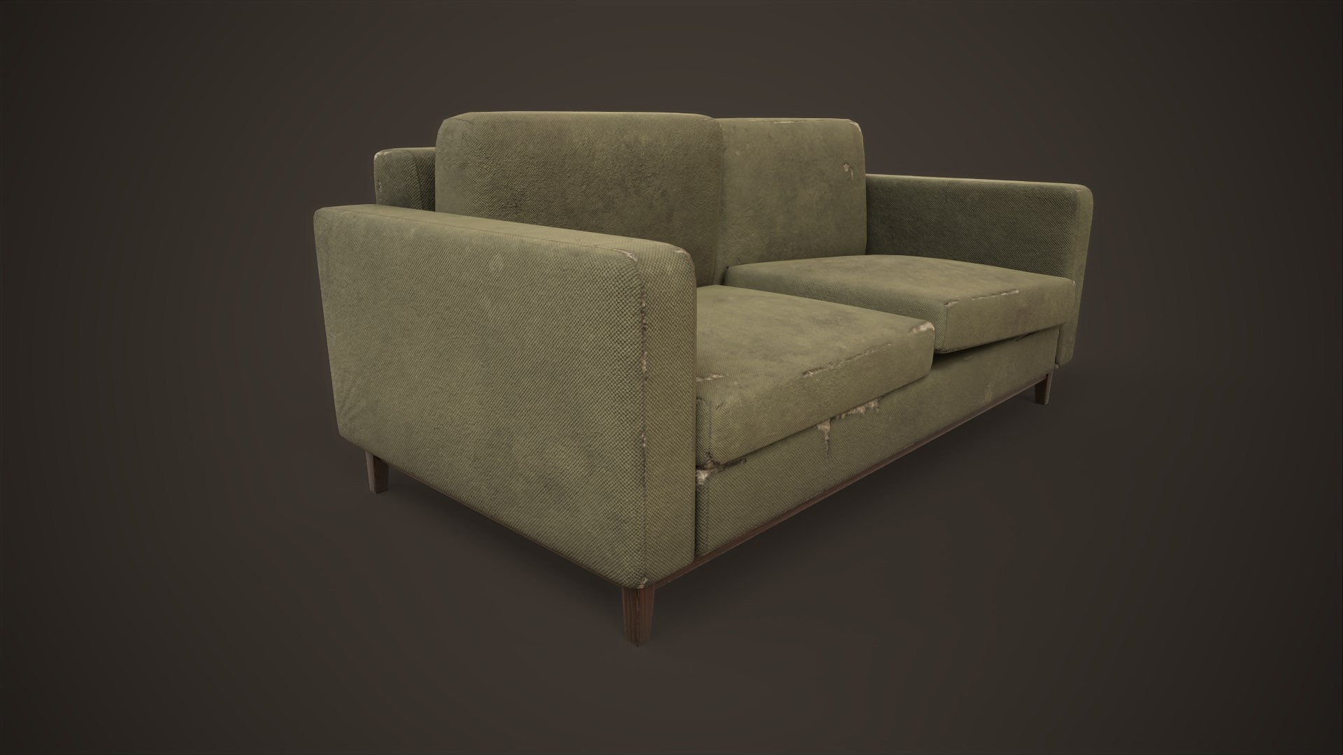 3D Model Shabby Sofa - TurboSquid 2039589