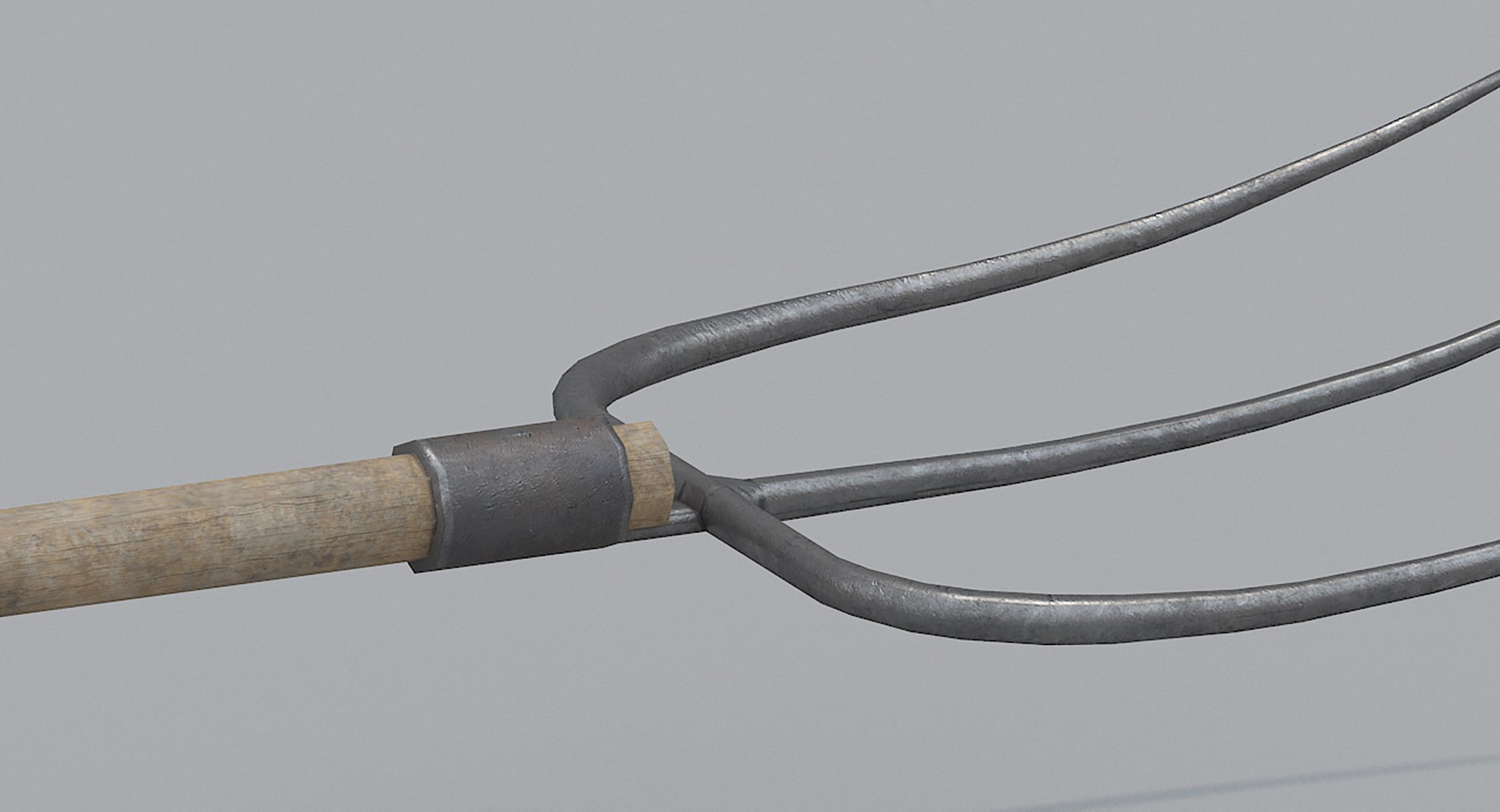 3D Wooden Pitchfork Model - TurboSquid 1737581