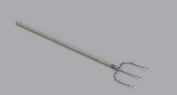 3D Wooden Pitchfork model - TurboSquid 1737581
