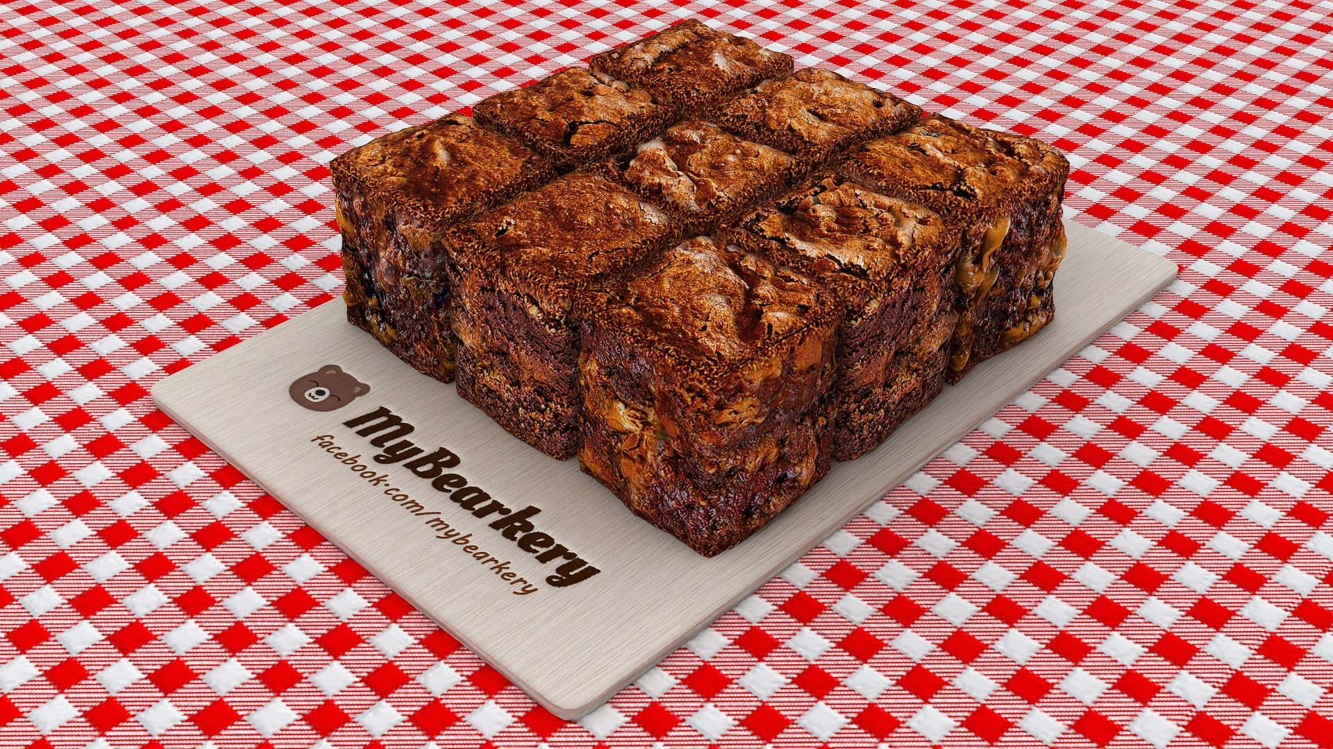 3D Chocolate Brownies - TurboSquid 1925867
