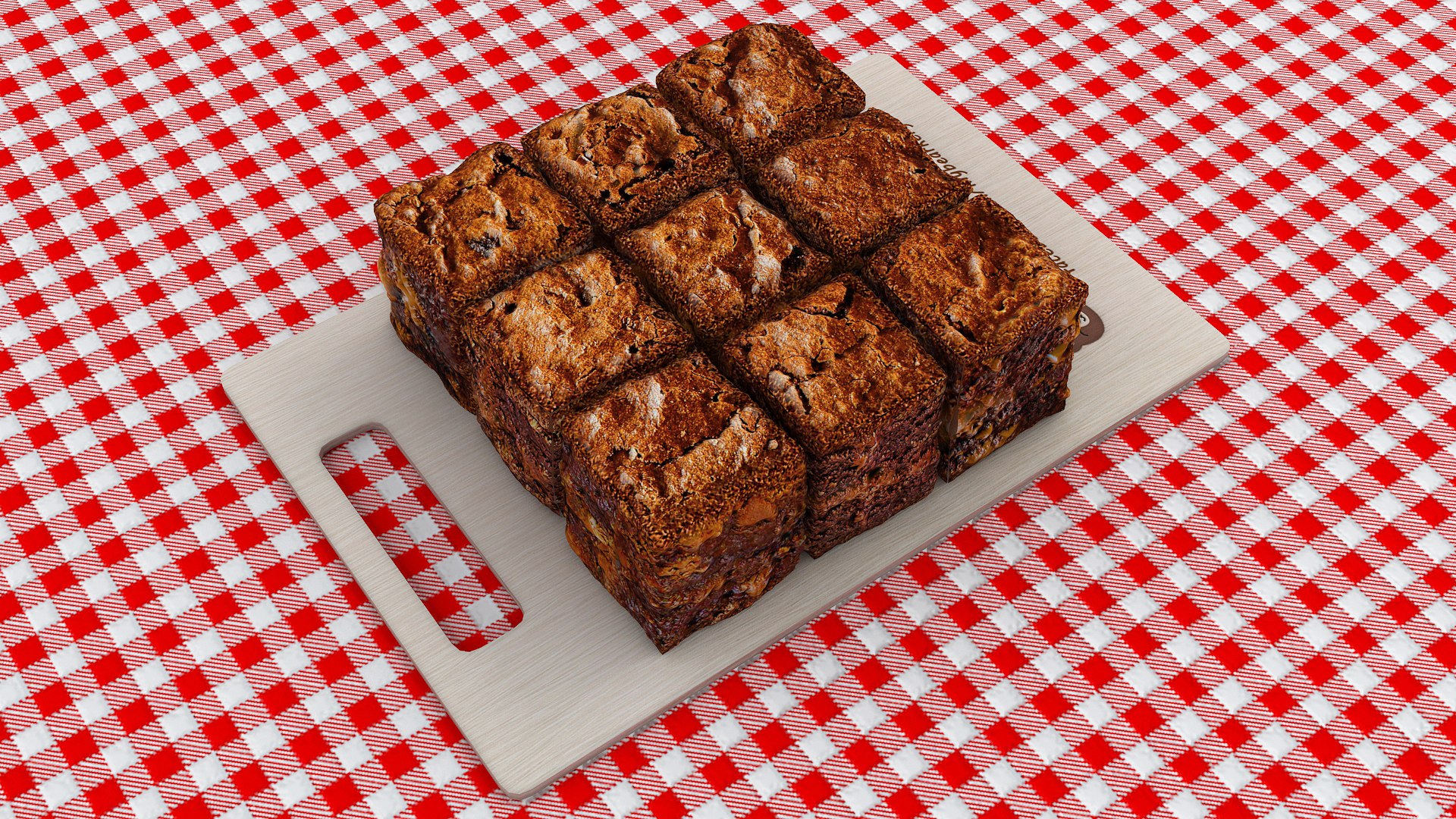 3D Chocolate Brownies - TurboSquid 1925867