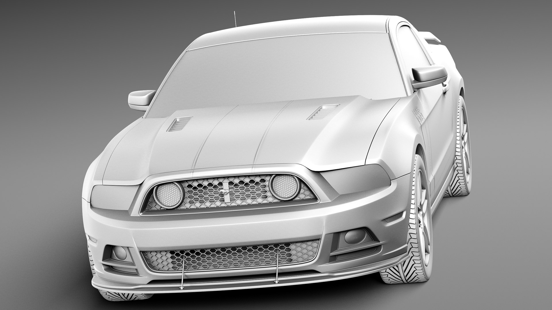 3d Model Mustang 302 Boss 2013