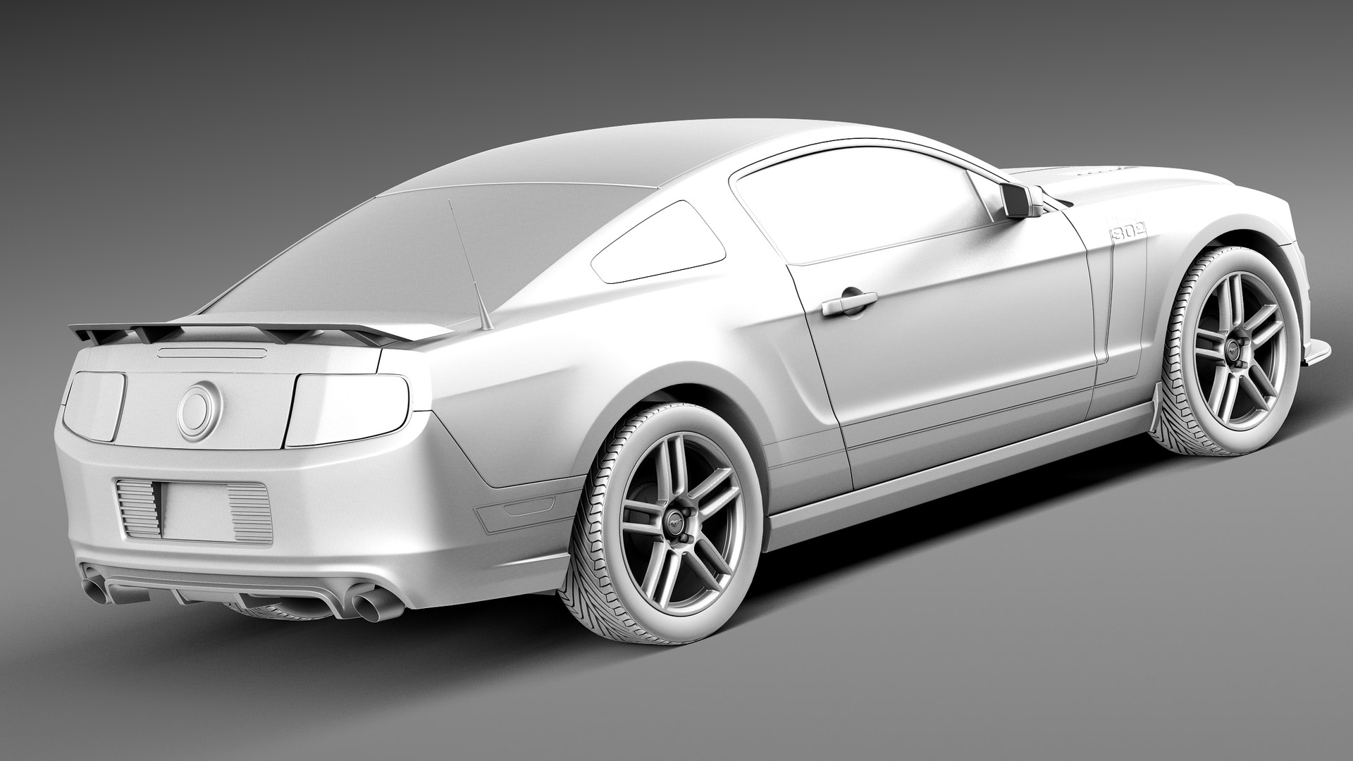 3d Model Mustang 302 Boss 2013