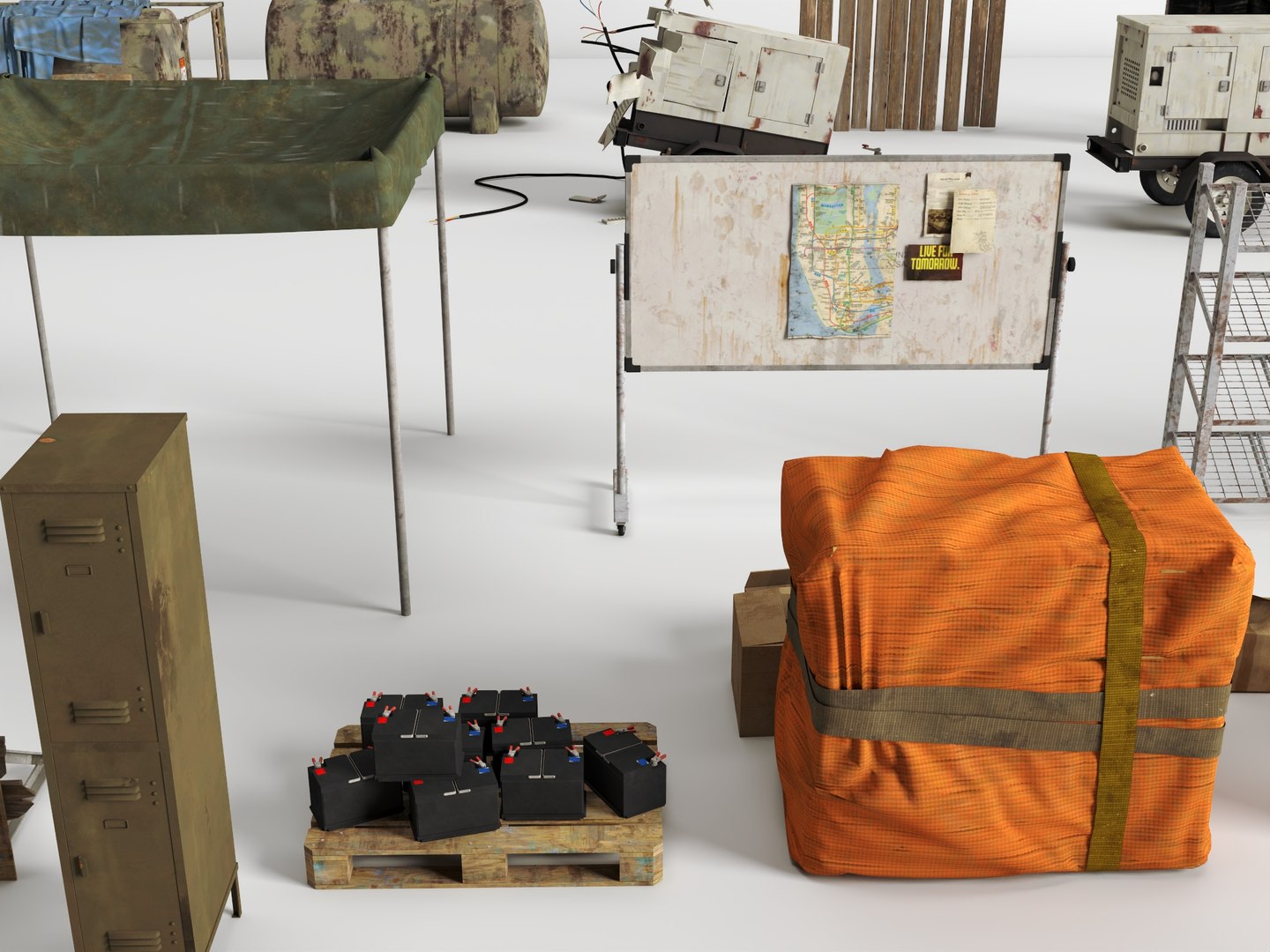Detailed Props Pack Junk Clutter Workshop Debris Assets 3D Model ...