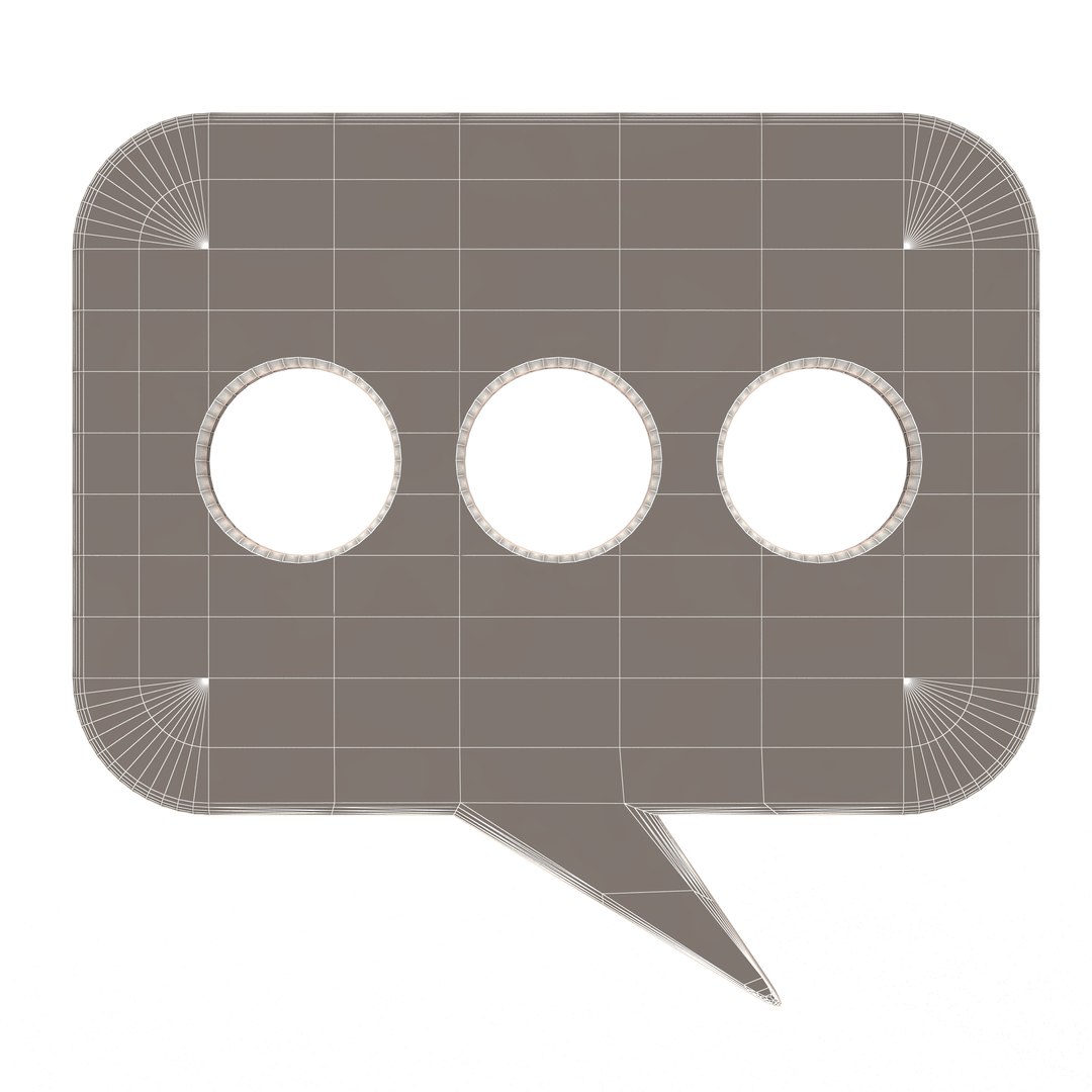 Message Symbol 3D Model - TurboSquid 1847630