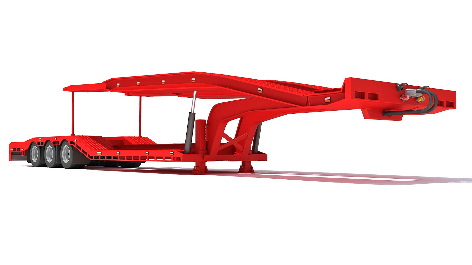Platform Transporter Trailer 3D - TurboSquid 2142841