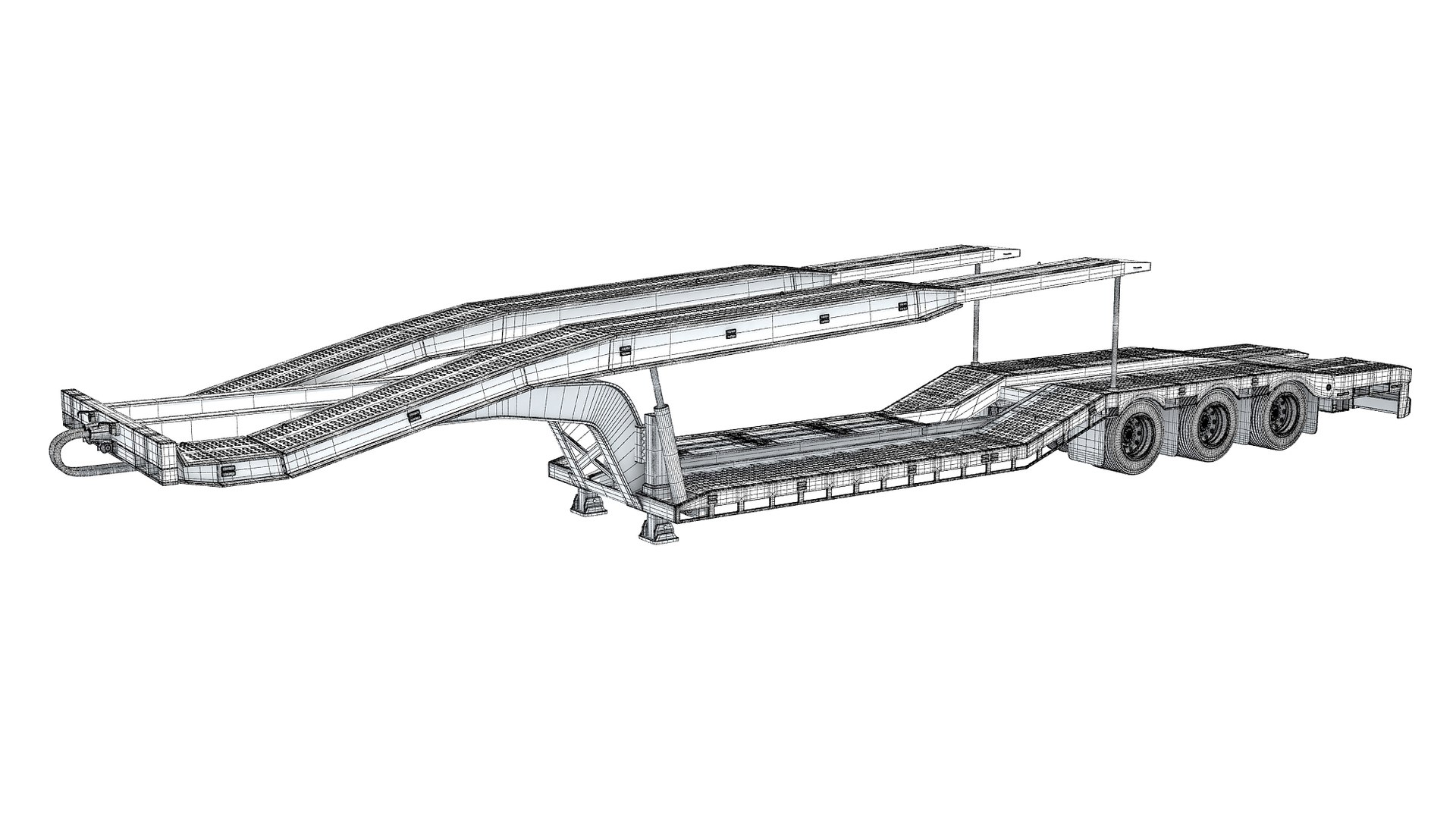 Platform Transporter Trailer 3D - TurboSquid 2142841