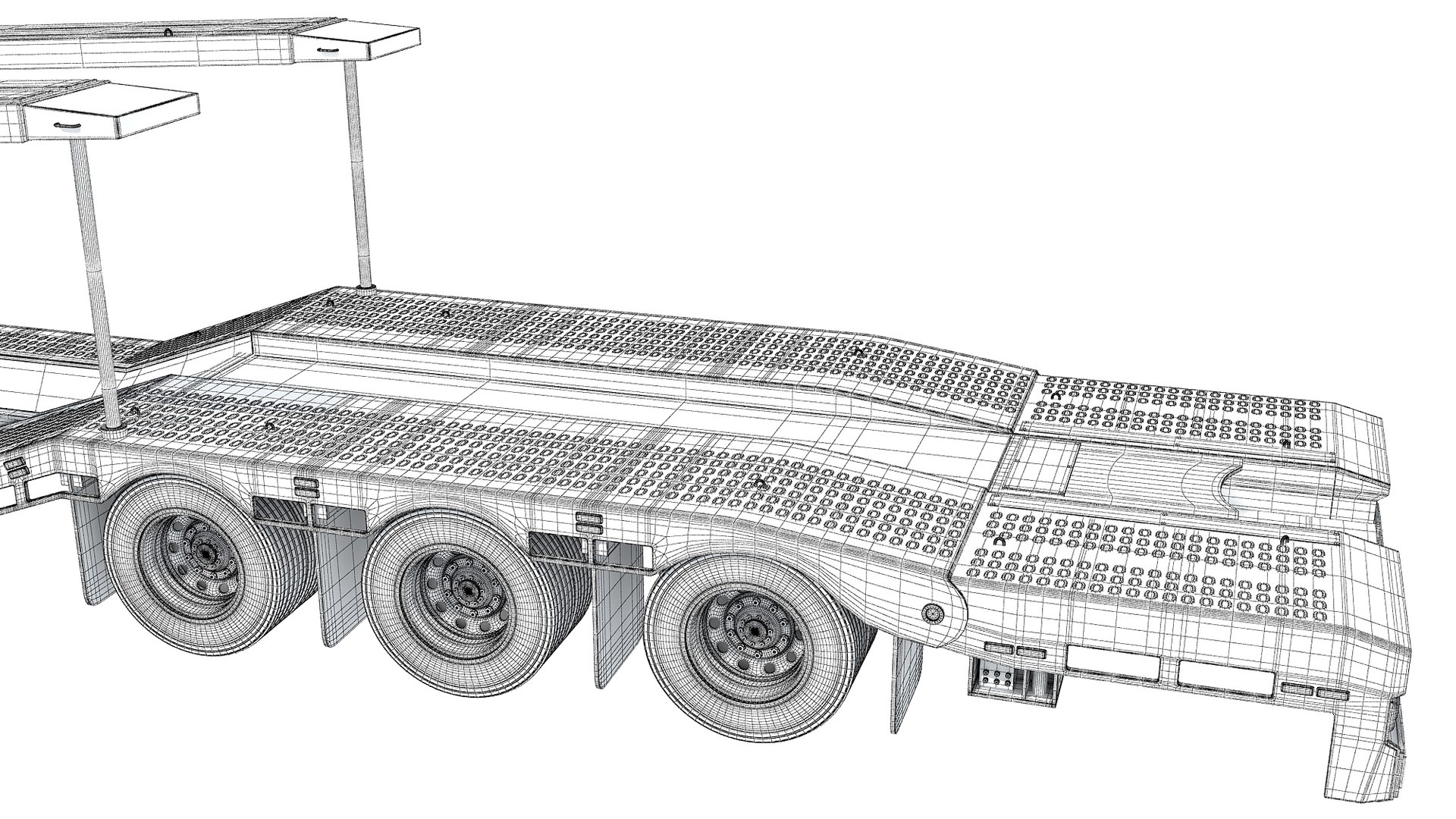 Platform Transporter Trailer 3D - TurboSquid 2142841