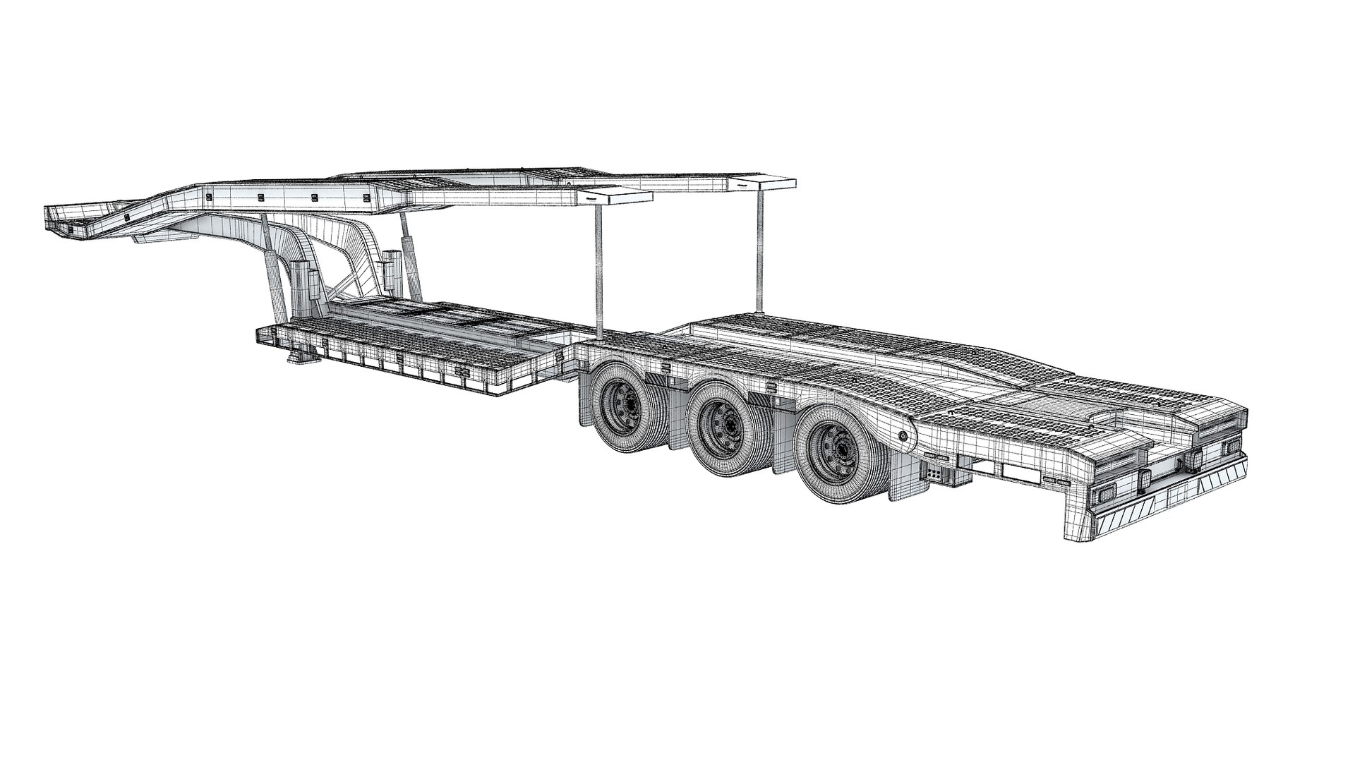 Platform Transporter Trailer 3D - TurboSquid 2142841