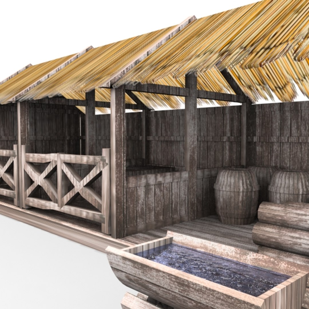 Medieval Stable 3d Model