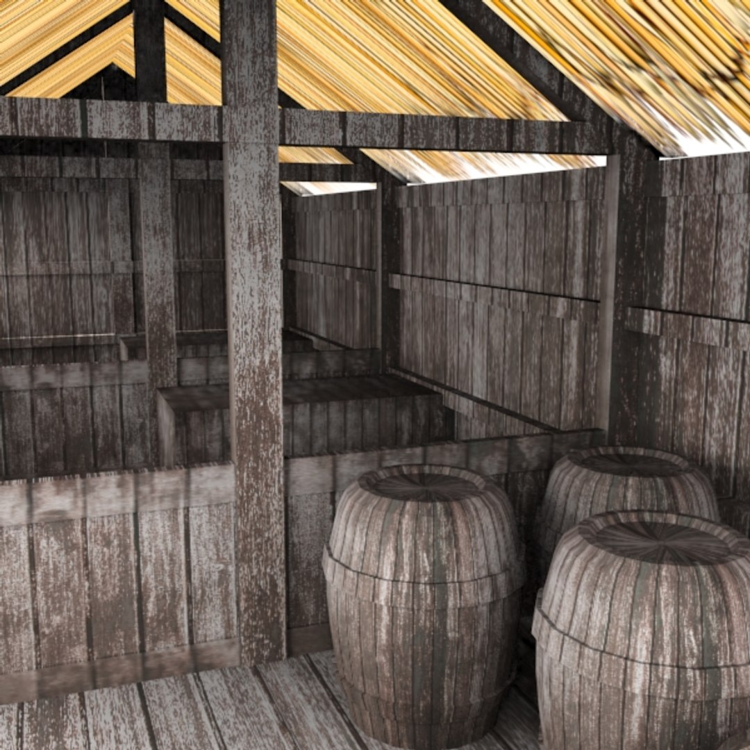 Medieval Stable 3d Model