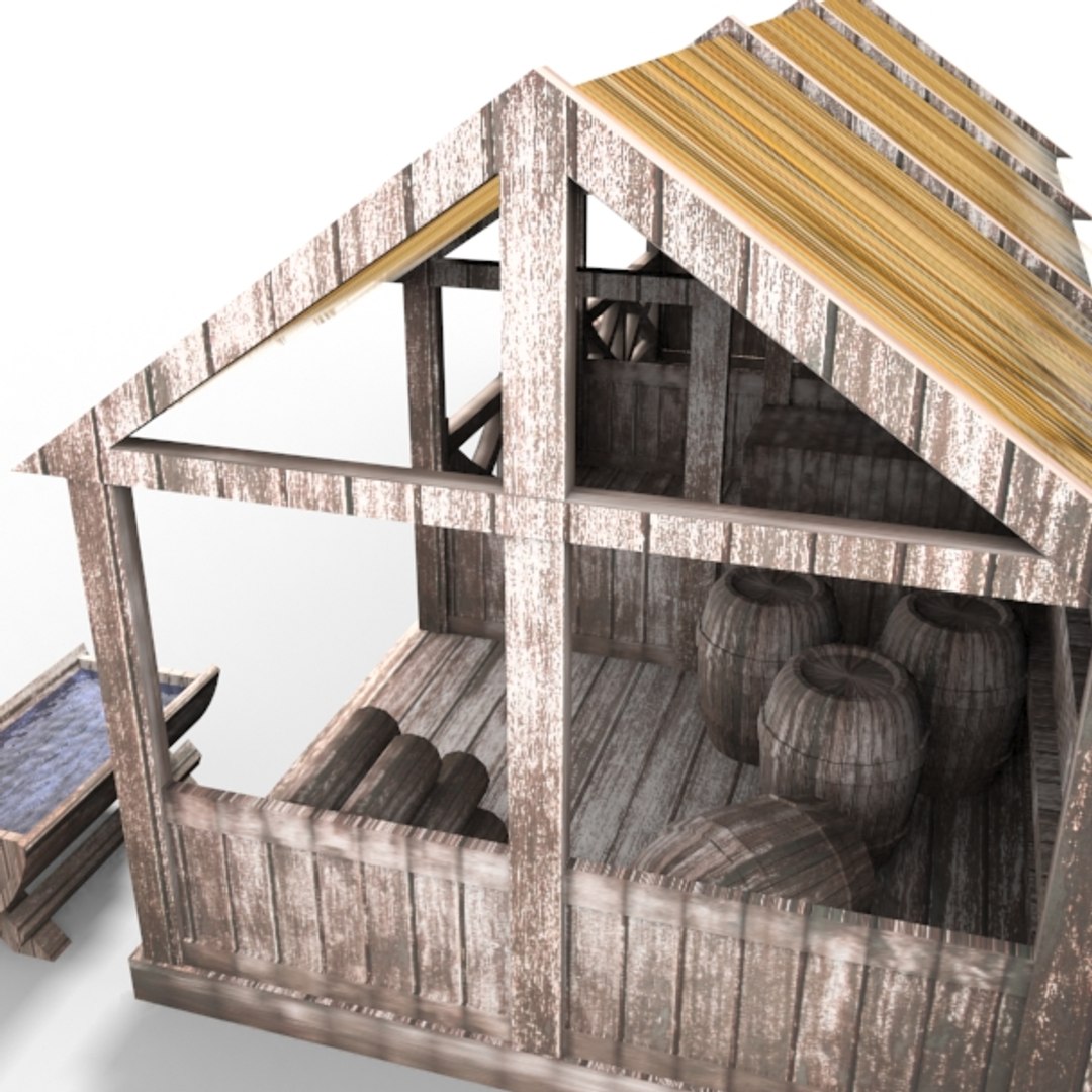 Medieval Stable 3d Model