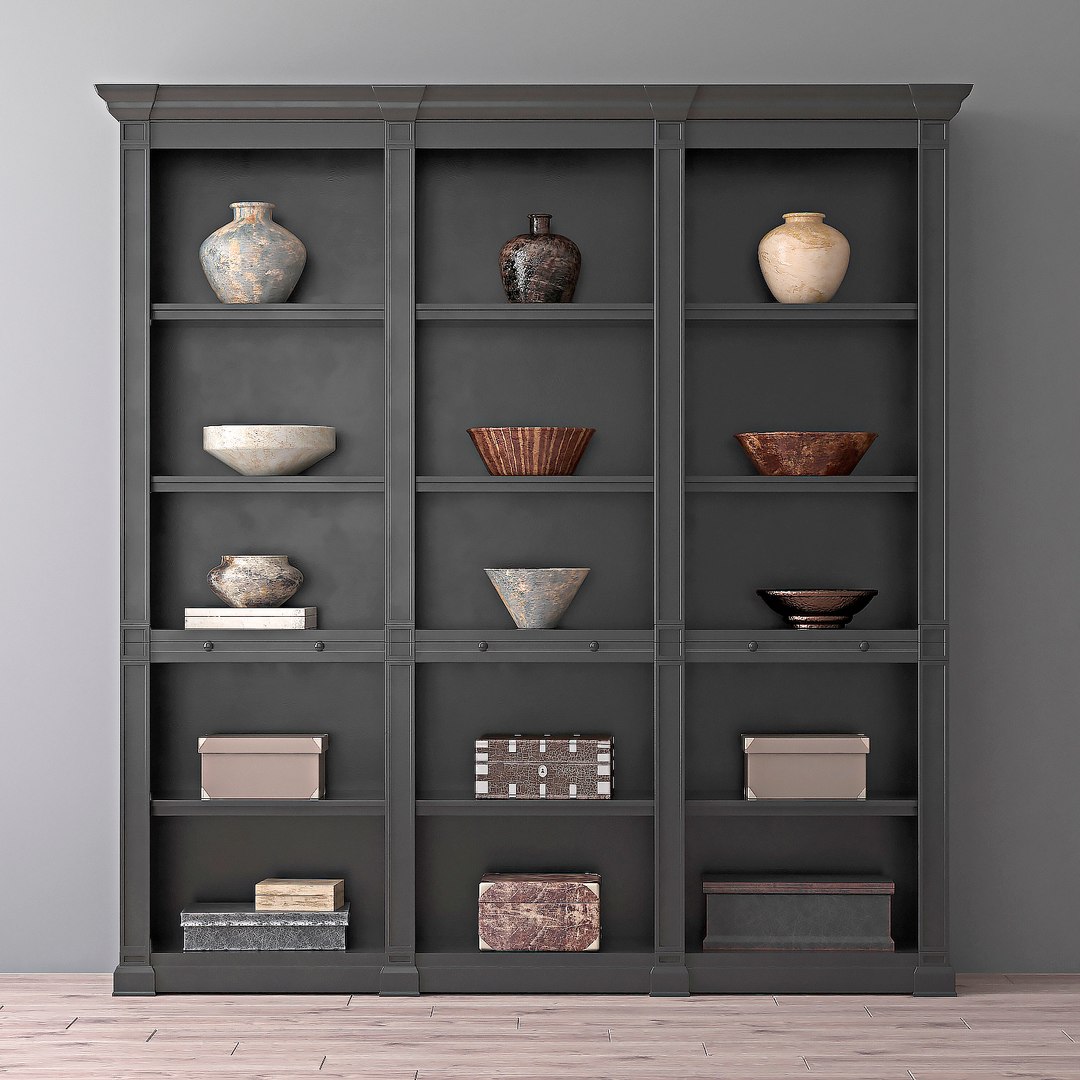 Bookcase 3D Model - TurboSquid 1529548