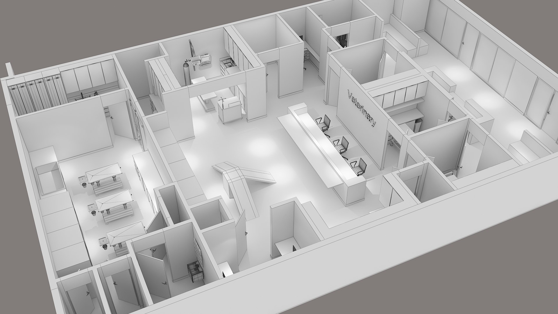 Vet Clinic 3D Model - TurboSquid 1746798