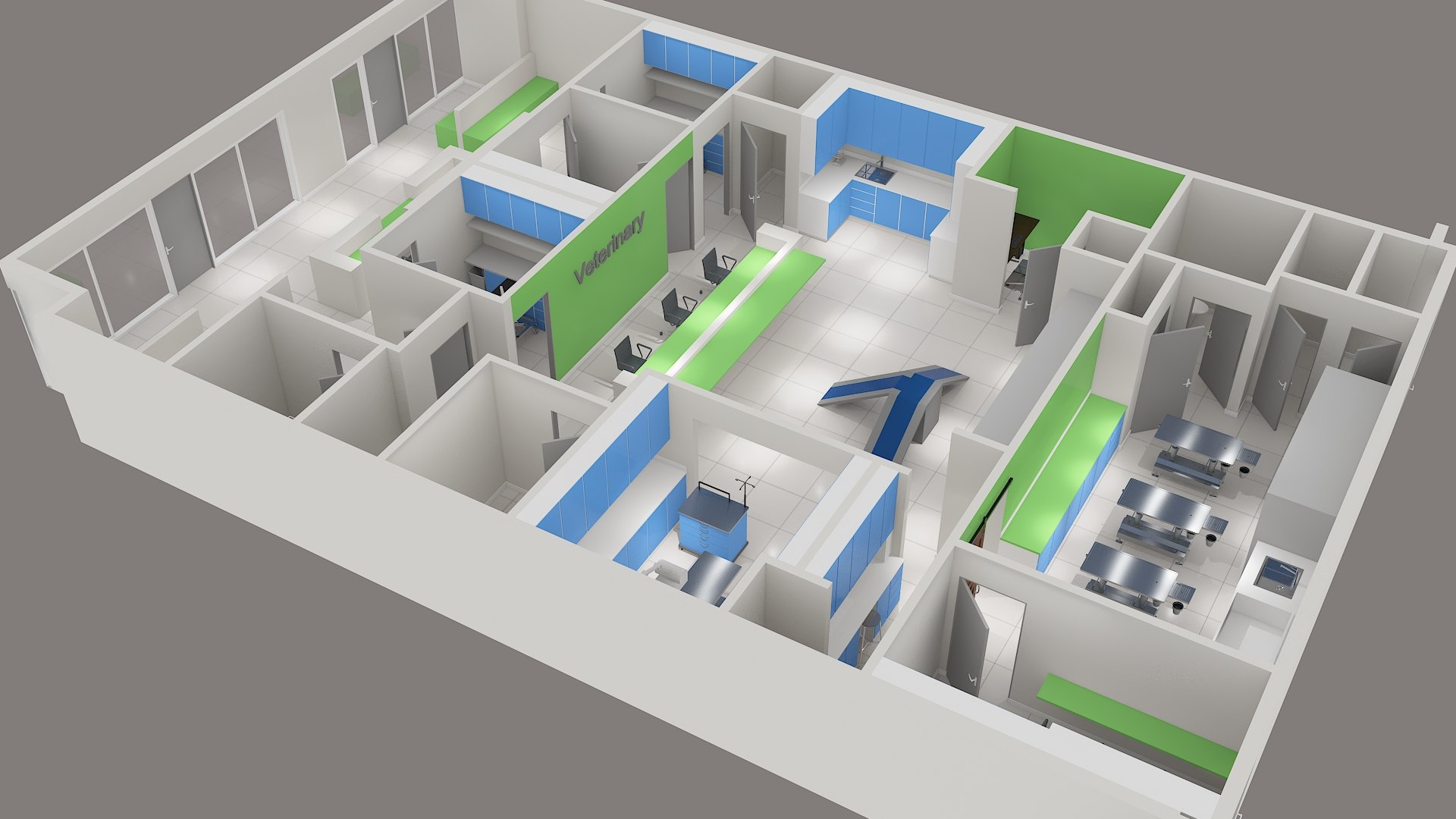 Vet Clinic 3D Model - TurboSquid 1746798