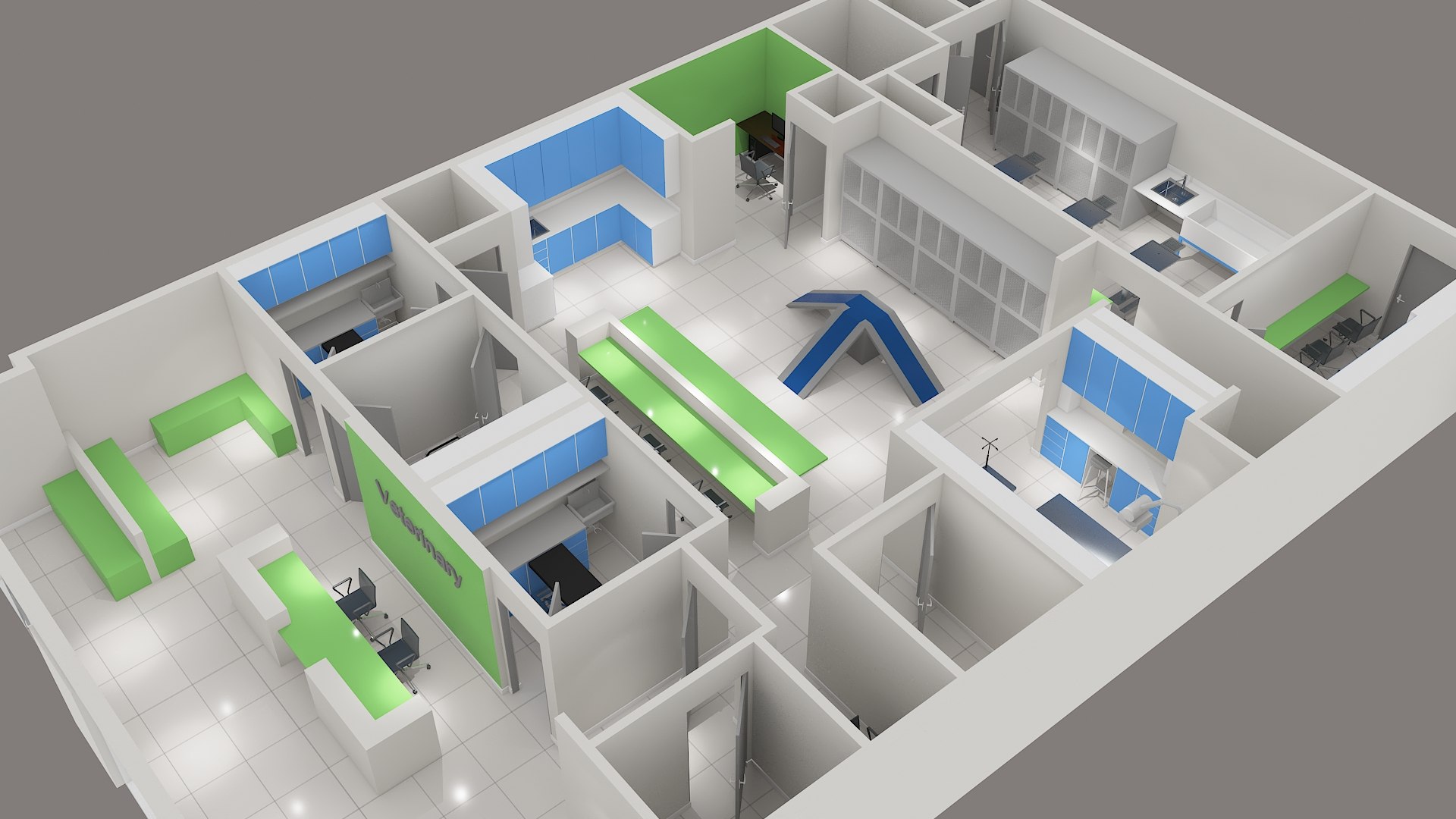 Vet Clinic 3D Model - TurboSquid 1746798