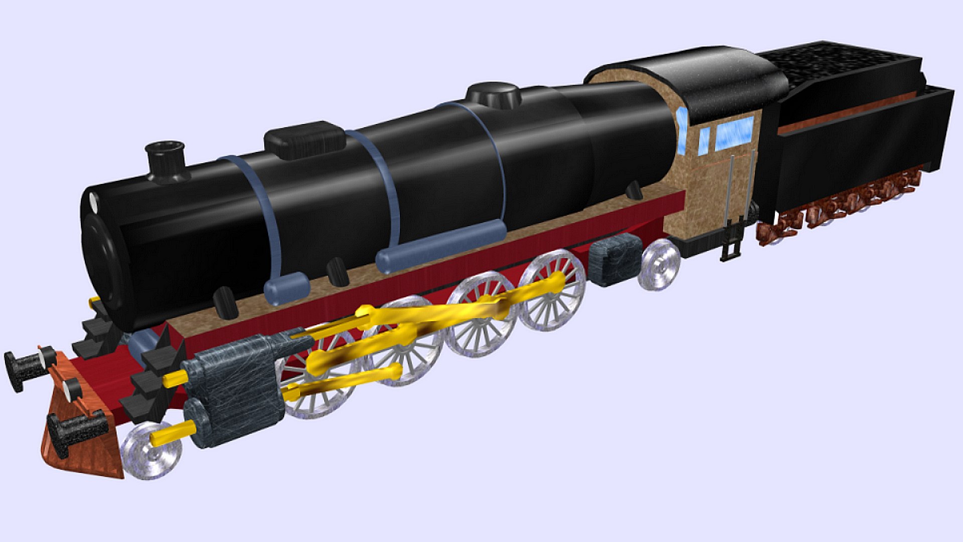 3D Usar Heavy Mikado Steam Locomotive - TurboSquid 1707686