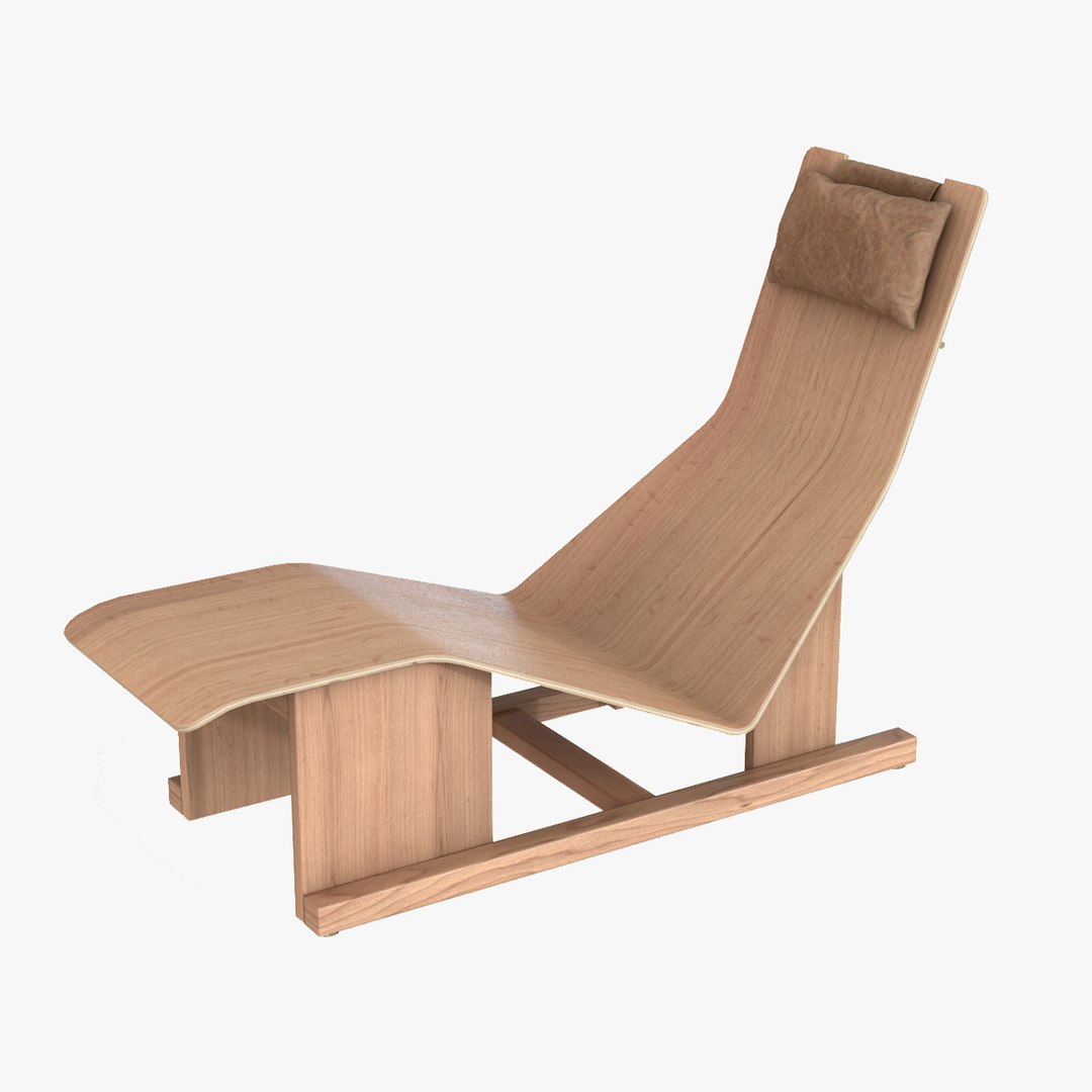 Lounge Chair in cherry wood 3D model - TurboSquid 2058878