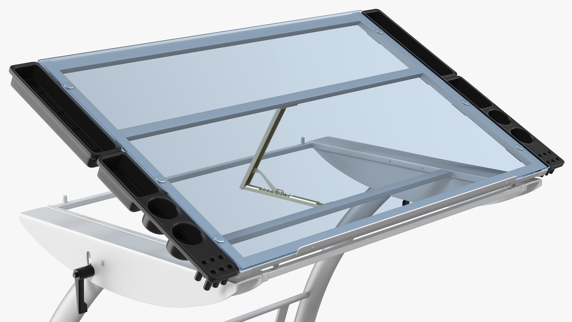 3D Drafting Table with Blueprints Collection model - TurboSquid 1885346