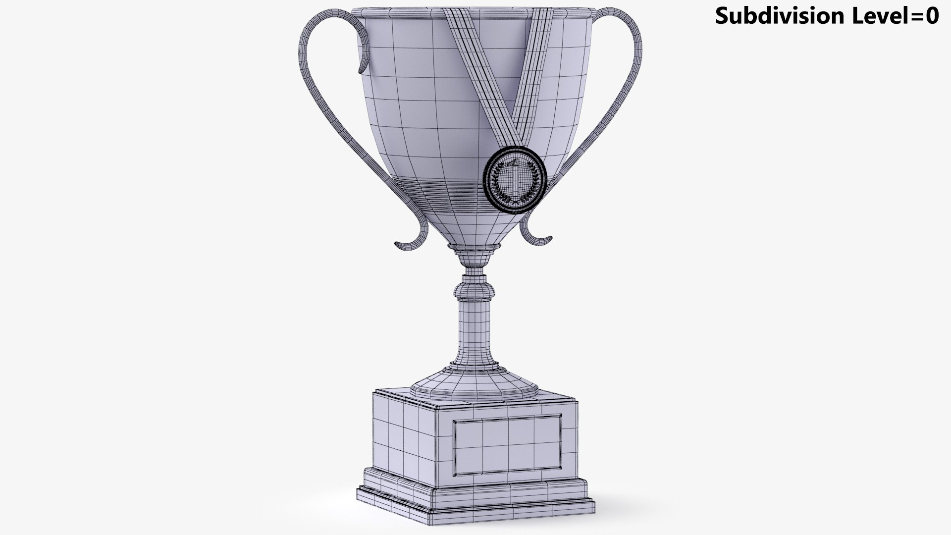 3D Trophy Cup With Gold Medal - TurboSquid 2106960