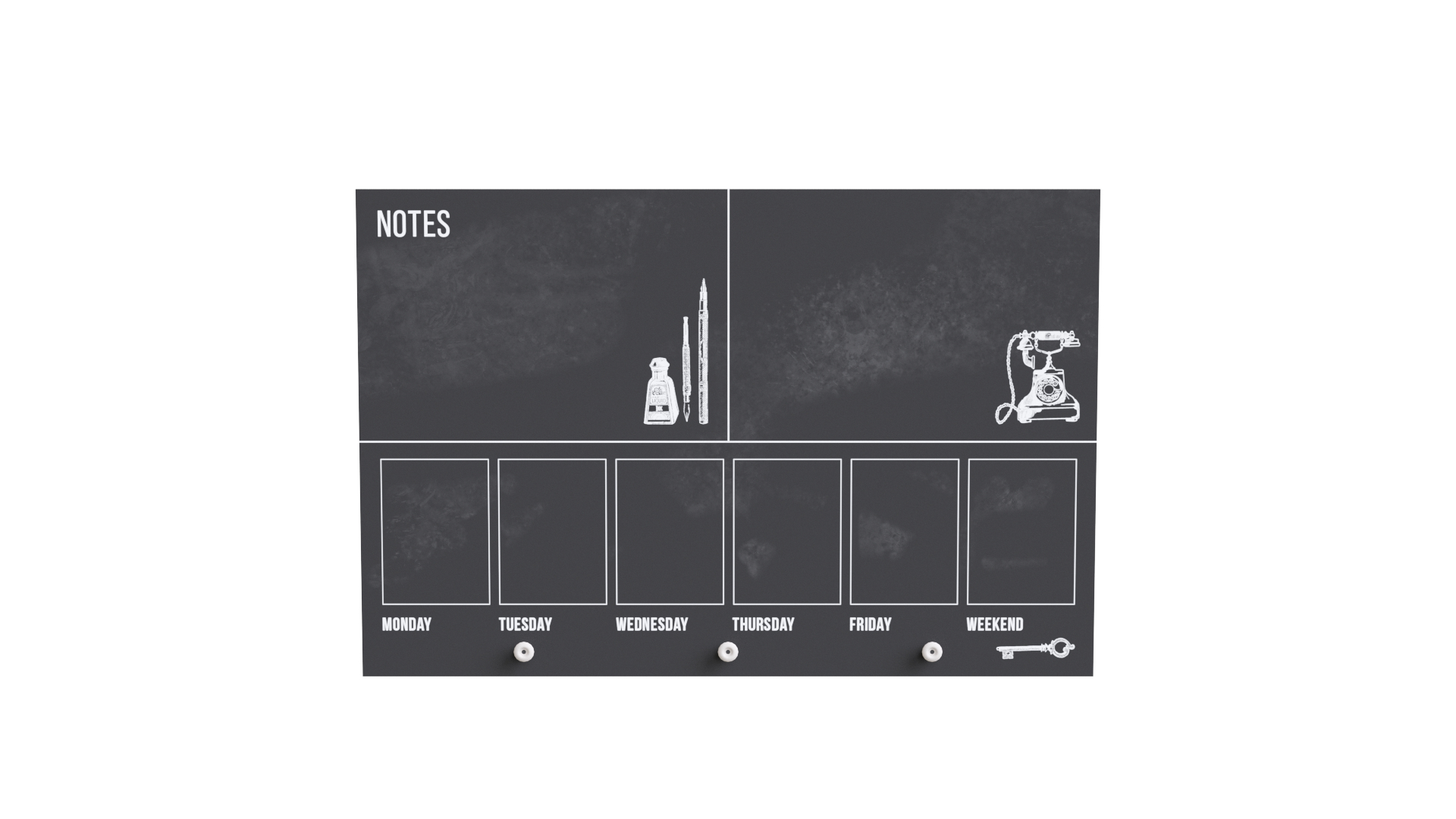 Board black memo 3D model - TurboSquid 1662693