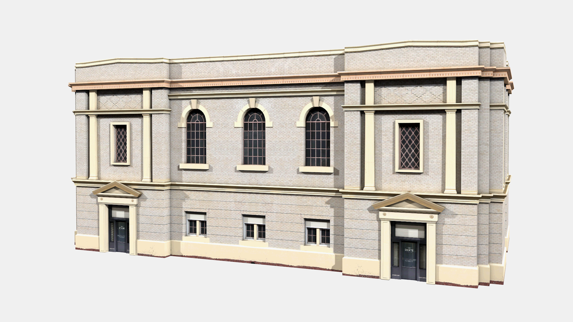 3D Apartment Building Low Poly Model - TurboSquid 2064265