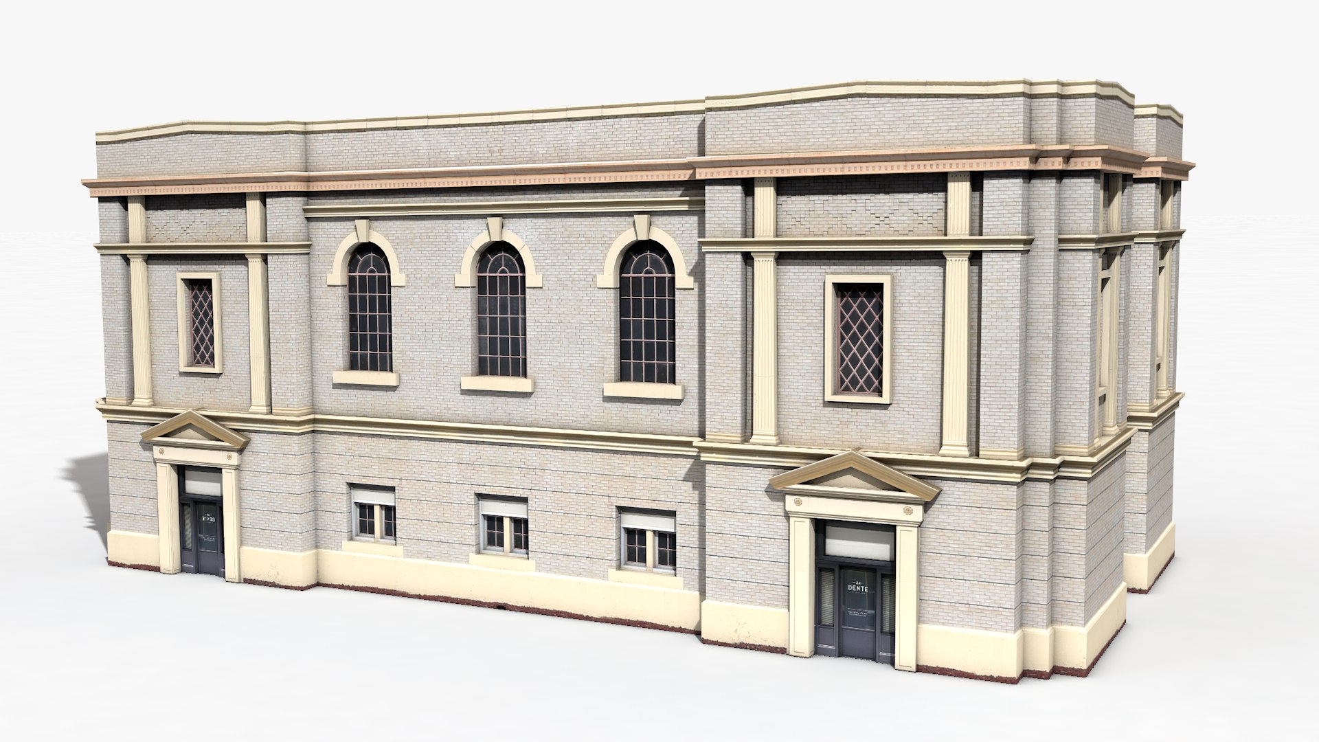 3D Apartment Building Low Poly Model - TurboSquid 2064265