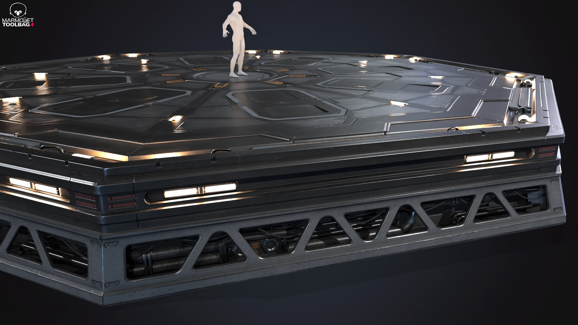 3D Helipad Landing Platform Model - TurboSquid 1677627