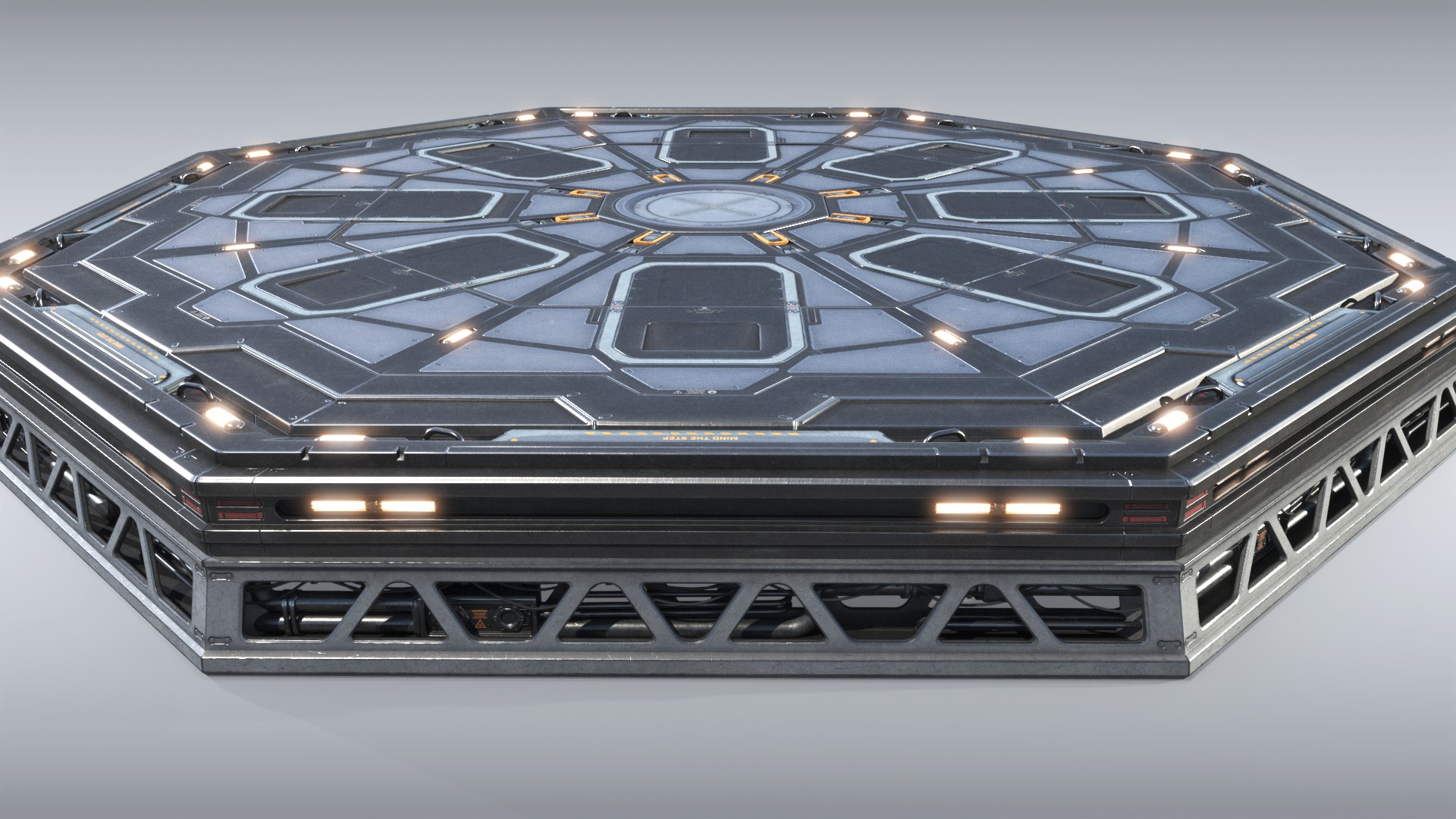 3D Helipad Landing Platform Model - TurboSquid 1677627