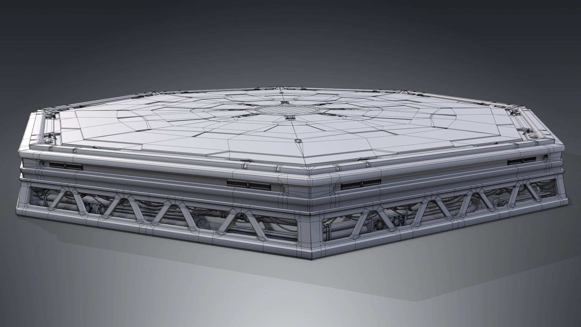 3D Helipad Landing Platform Model - TurboSquid 1677627