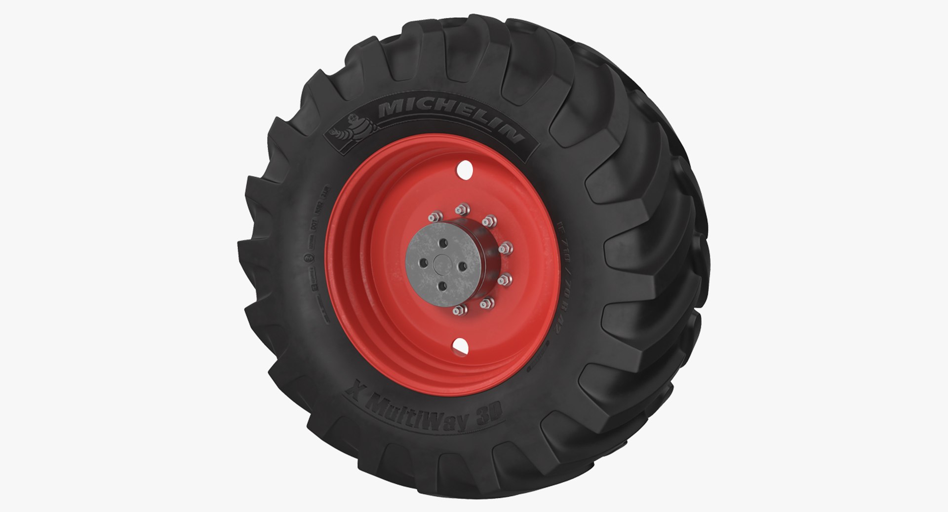 3D Michelin Tractor Wheel Model - TurboSquid 1371730
