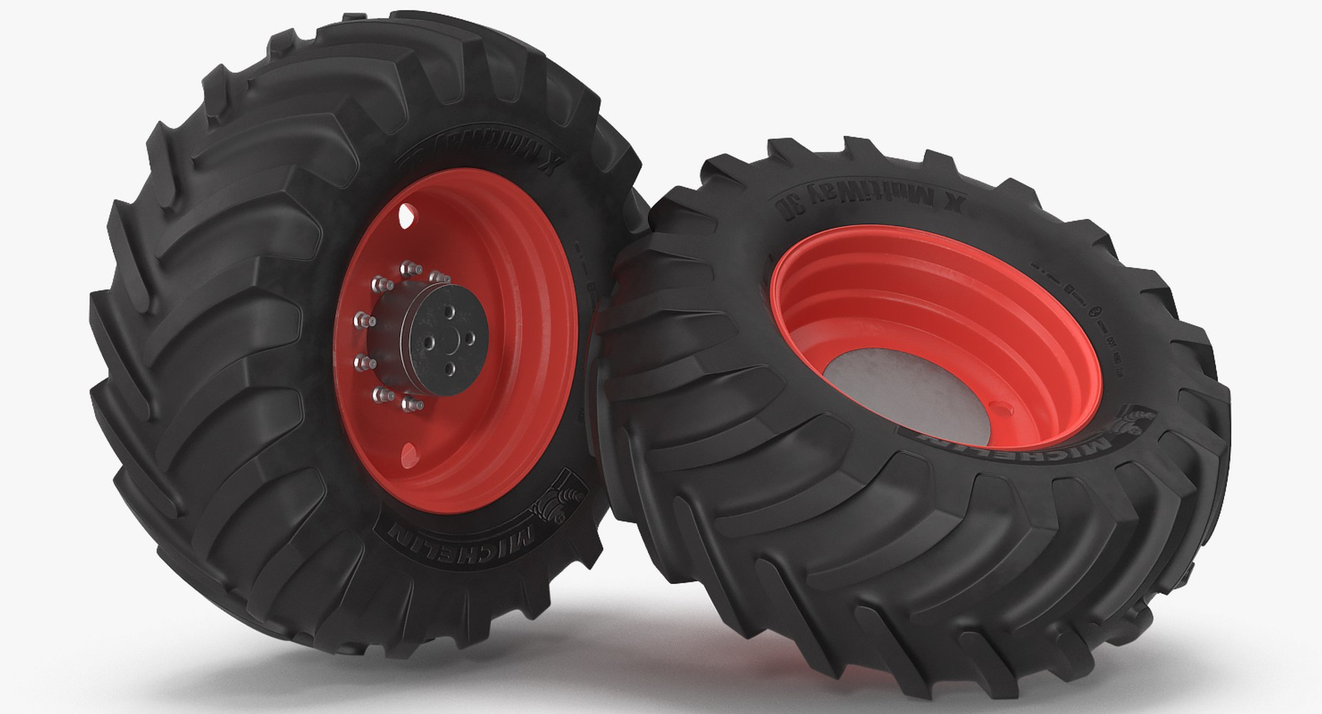 3D Michelin Tractor Wheel Model - TurboSquid 1371730